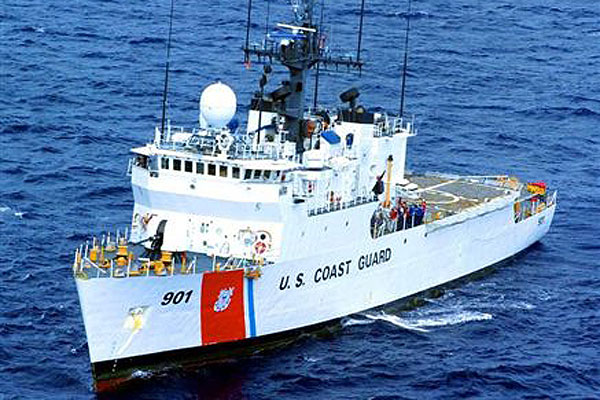 Fire Breaks Out On Coast Guard Cutter Bear Moored at Coast Guard Base ...